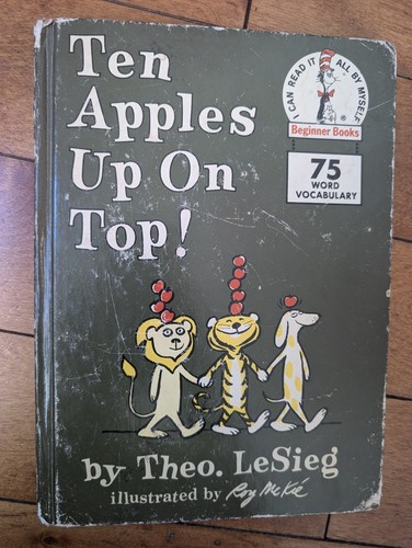 Ten Apples Up On Top Beginner Books 1961 Hardcover Vintage 1st Ed ...
