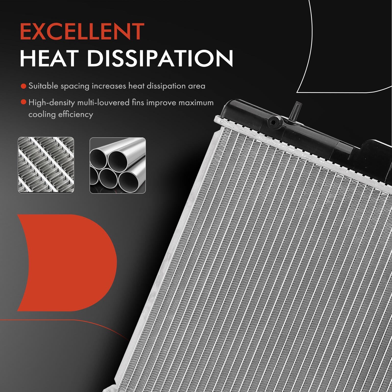 Radiator with Transmission Oil Cooler for Subaru Impreza 02-03 2.0L ...