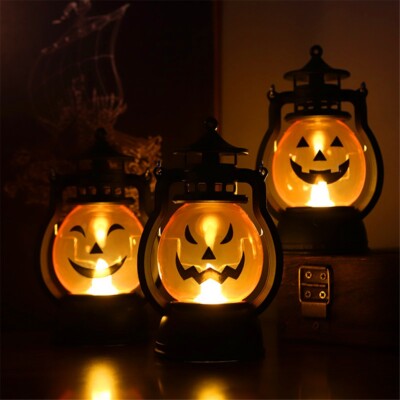 Halloween Small Night Light Portable Pumpkin Lamp | eBay