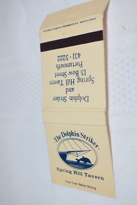 The Dolphin Striker Restaurant Spring Hill Tavern 30 Strike Matchbook ...