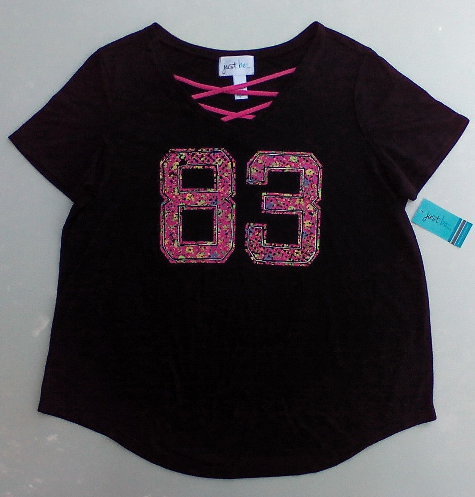 womens 1983 Year JUST BE V-Neck T Shirt Class of 83 Born in 1983 #83 ...