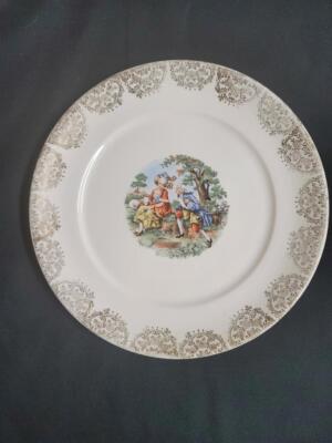 WARRANTED 10" Decorative Dinner Plate 22KT Gold - Made in the U.S.A ...