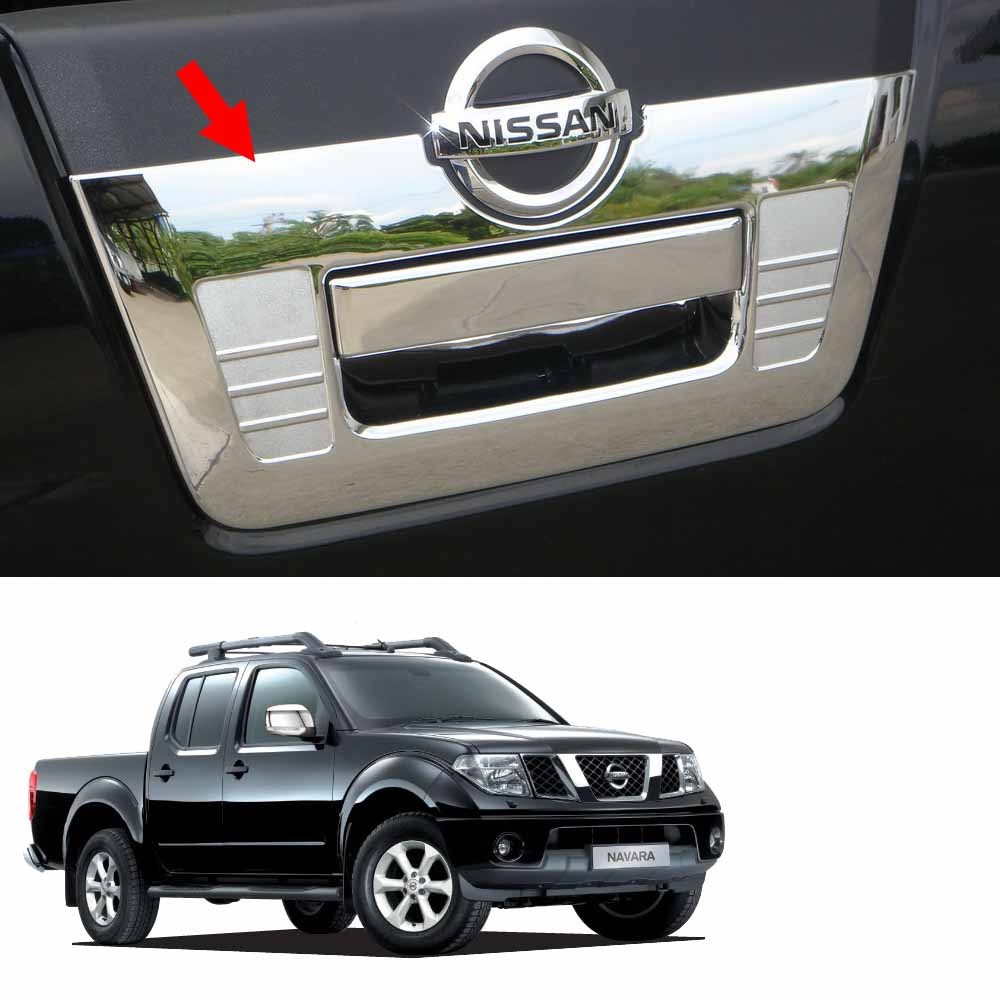 Tail Gate Tailgate Handle Cover Chrome For Nissan Navara D40 Pickup ...