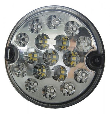 Fanale a led 12-24V 95 mm retromarcia e retronebbia trasparente | eBay