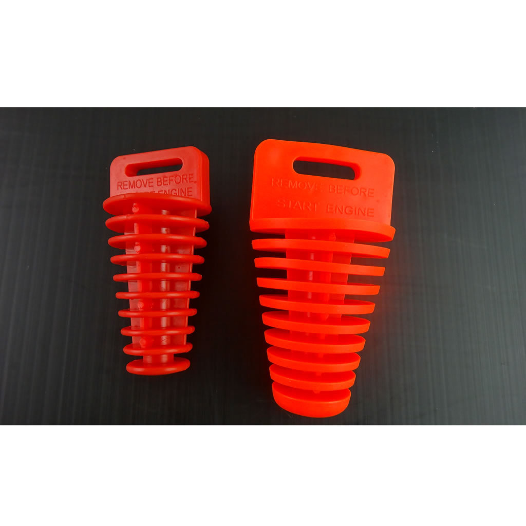 Motorcycle Exhaust Pipe Wash Plug Muffler Orange ATV Car Quad Silencer ...