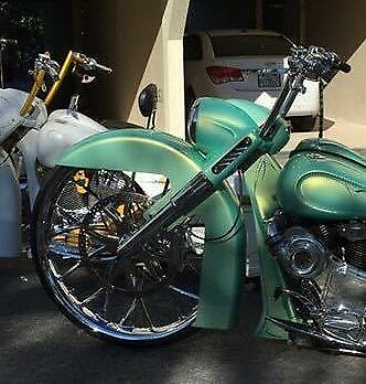 Harley Davidson Road King Stretched raked Nacelle & Cap Flhp Bagger | eBay