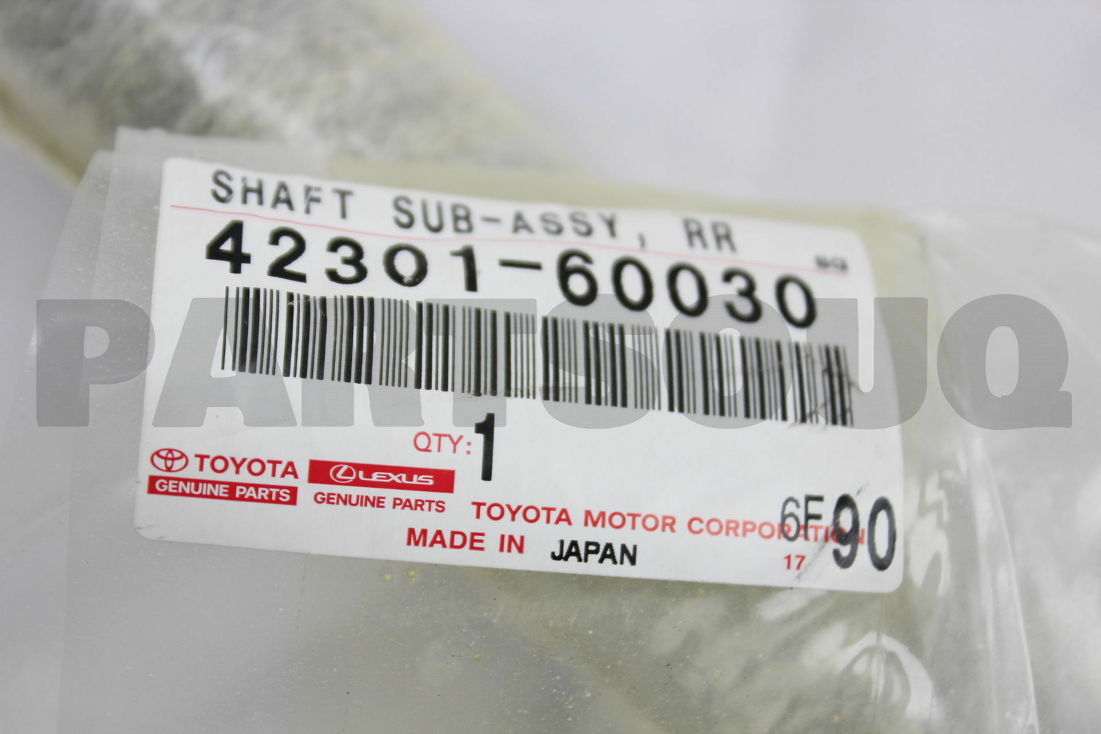 4230160030 Genuine Toyota SHAFT, REAR AXLE, RH/LH 42301-60030 | eBay