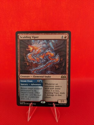MTG Scalding Viper // Steam Clean 235 Wilds of Eldraine Magic | eBay