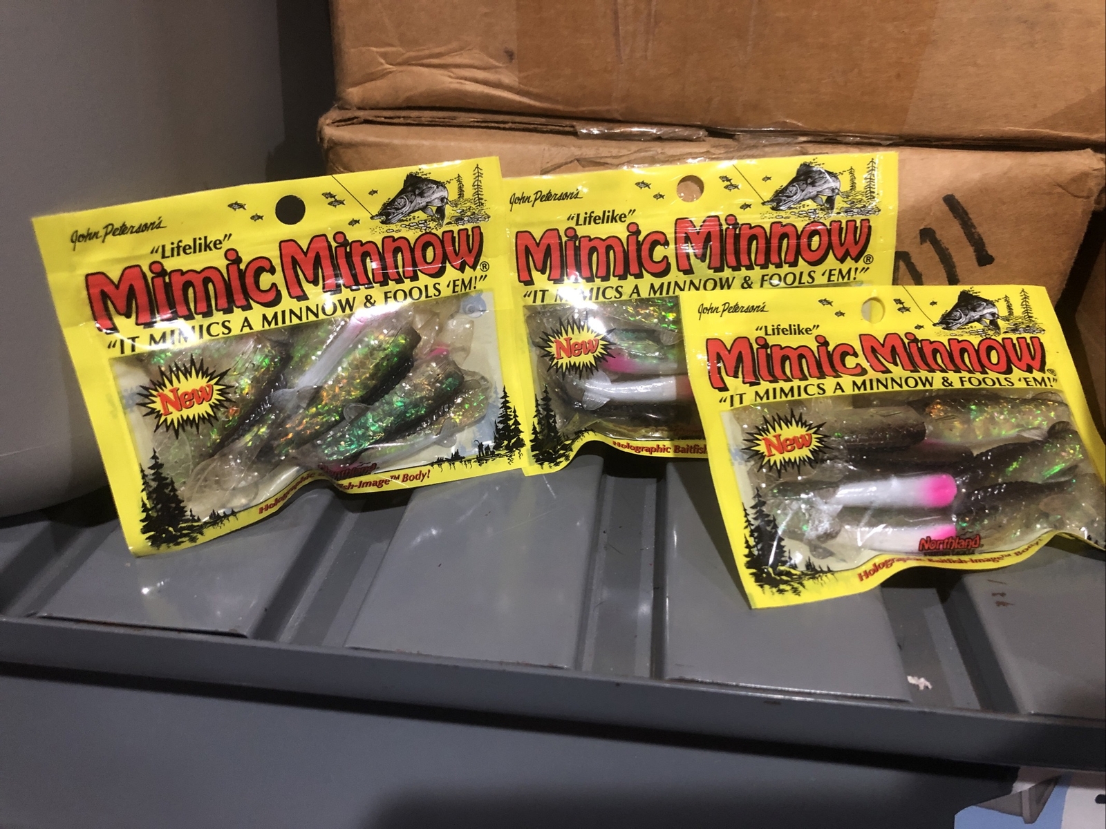 3- Northland Tackle Mimic Minnows Black Glitter MMCT35-11 | eBay