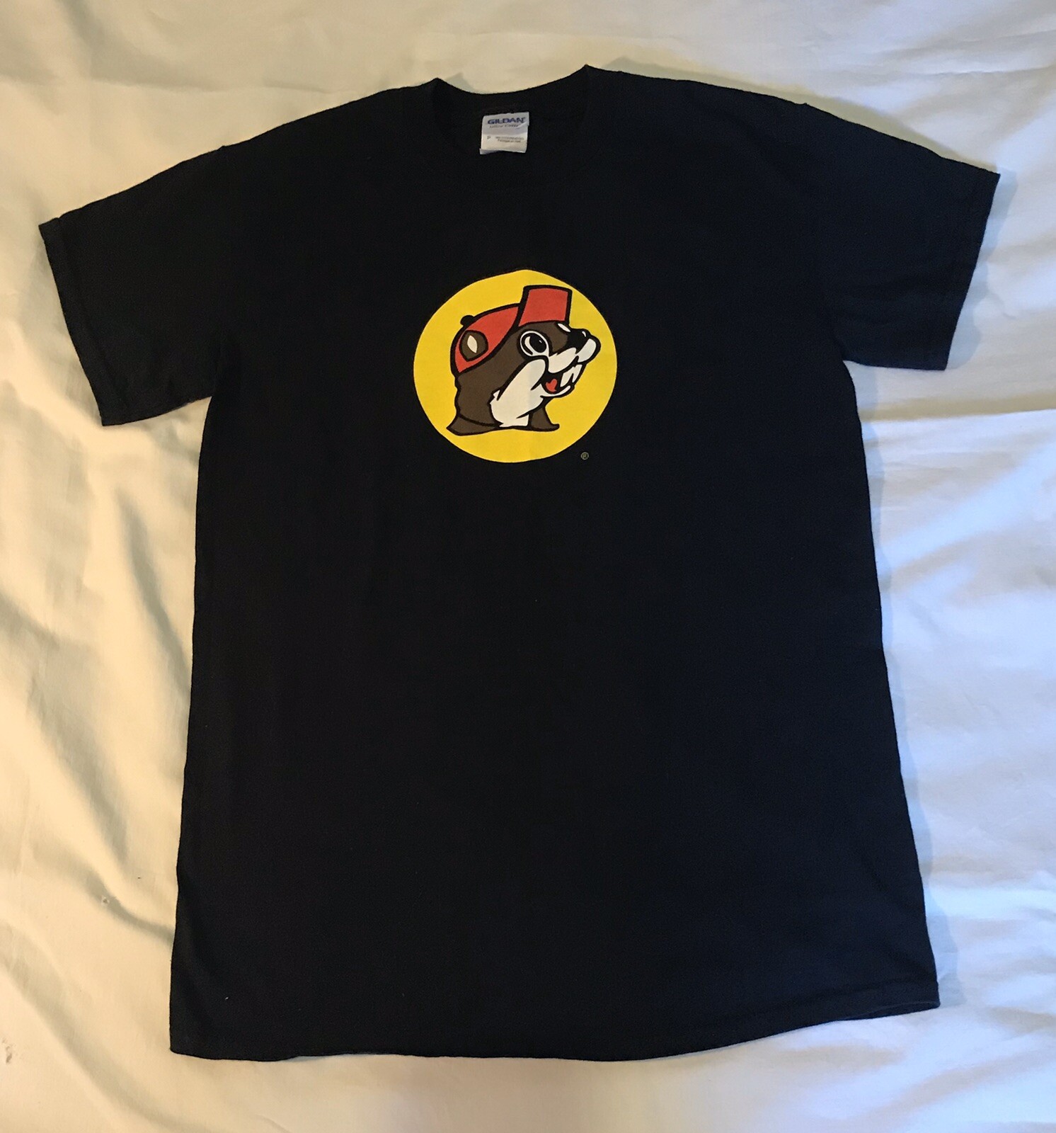 BUC-EE’S GRAPHIC LOGO BLACK T SHIRT MENS SIZE SMALL - Gem