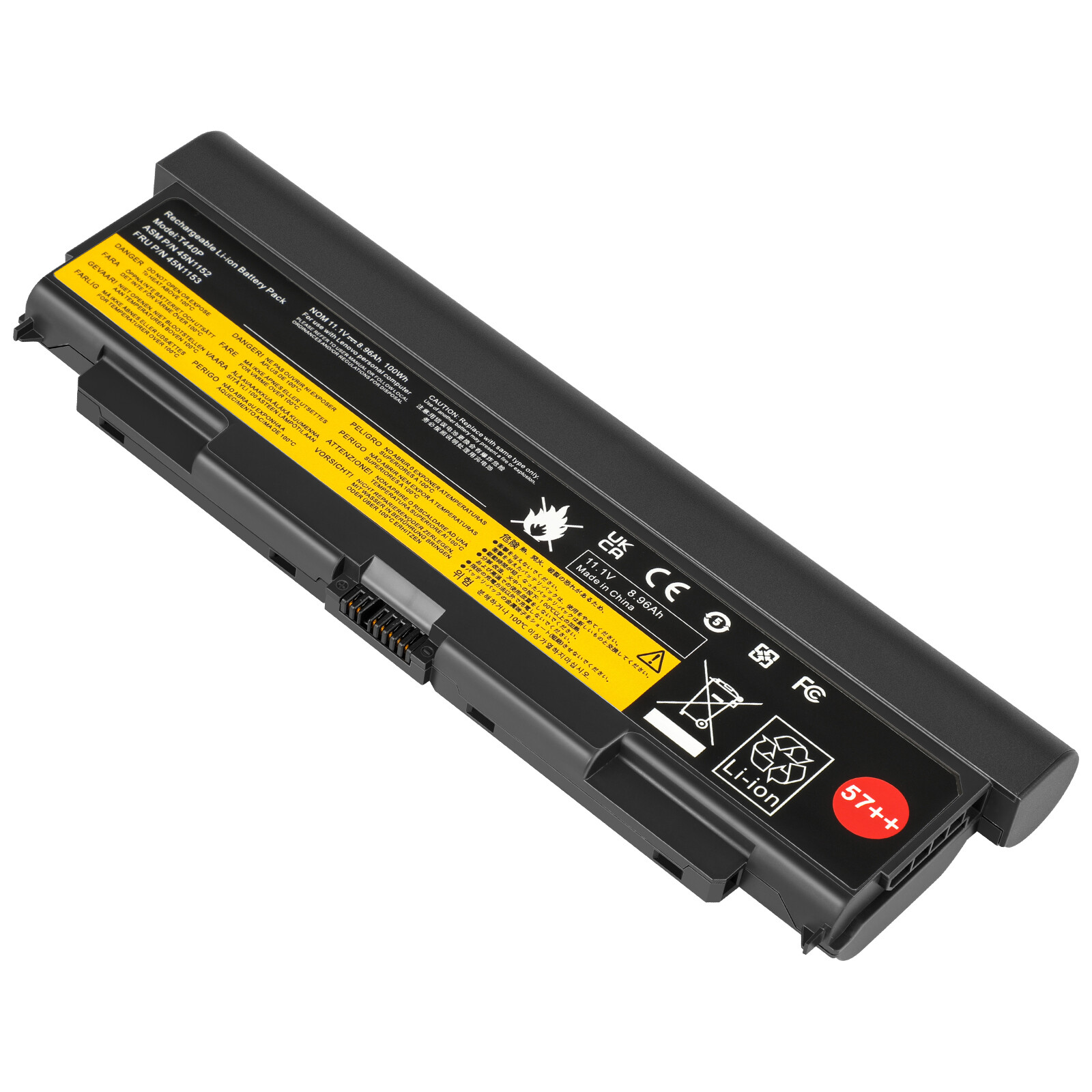 9-Cell Battery for Lenovo ThinkPad T440P T540P W540 W541 L440 L540 ...