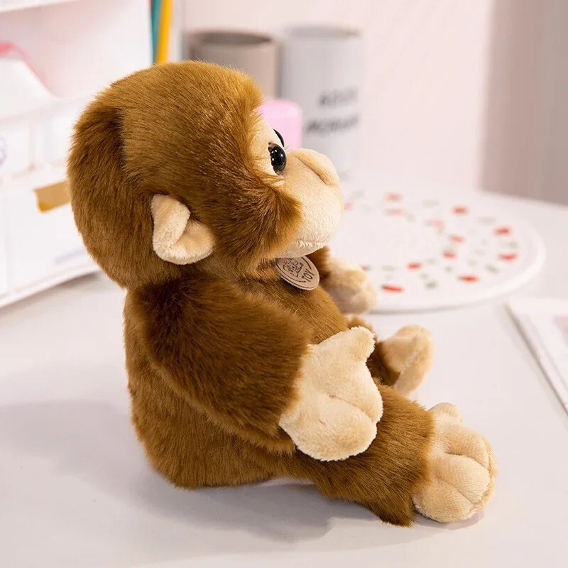 Monkey 12 Inch Stuffed Animal Plush Toys Toddler Fluffy Dolls Kids ...