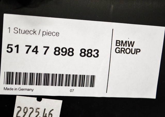 BMW 51747898883 Genuine OEM Factory Original Side Duct for sale online ...