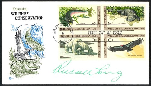 Russell B. Long Former US Senator Louisiana SIGNED 1971 FDC Cachet (d ...