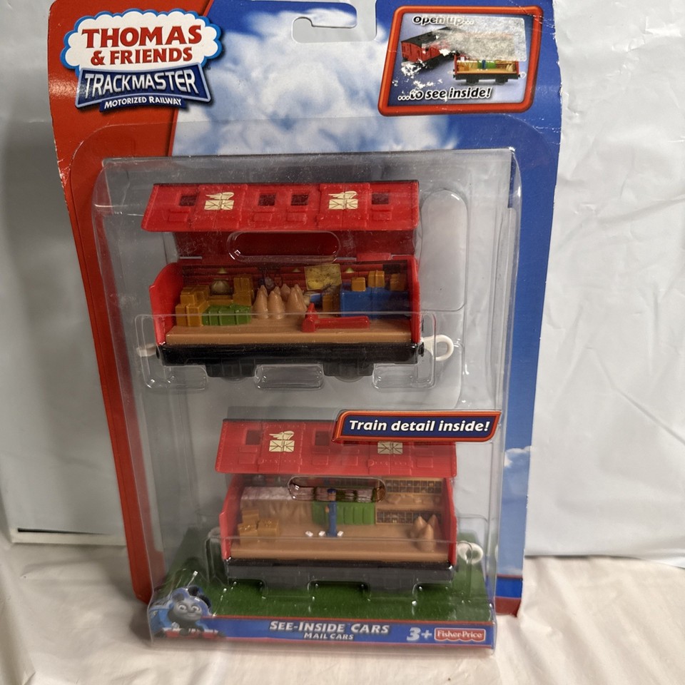 Thomas & Friends Trackmaster RARE See-inside Mail Cars and Red ...