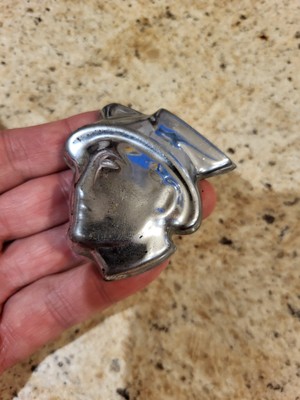 1949 Mercury Man Hub Cap Center Mercury Head Car Emblem HOTROD RATROD ...