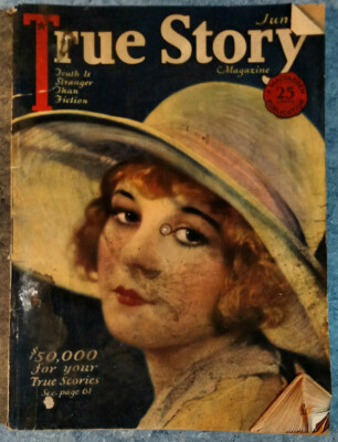 JUNE 1926 TRUE STORY ROMANCE MAGAZINE GREAT COVER ART | eBay