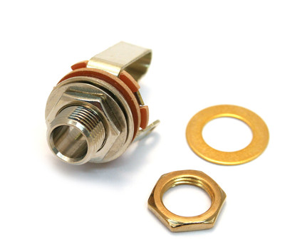 (1) Genuine Gretsch Gold/Nickel 1/4" Output Jack for Guitar/Bass 922 ...