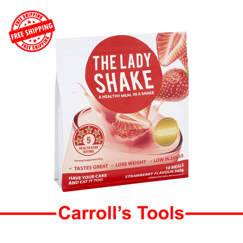 The Lady Shake Strawberry 560g 10 Serves - Free Shipping Australia Wide ...