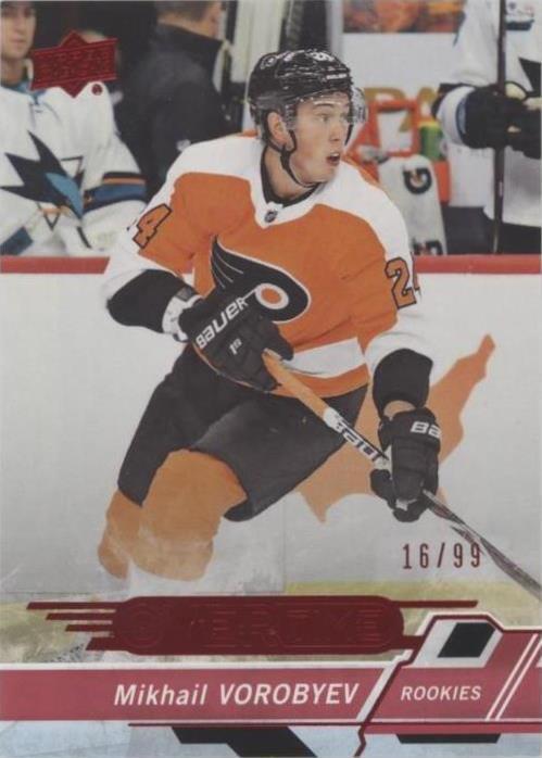 2018-19 Upper Deck Overtime - Rookies Mikhail Vorobyev #175 Red Foil ...