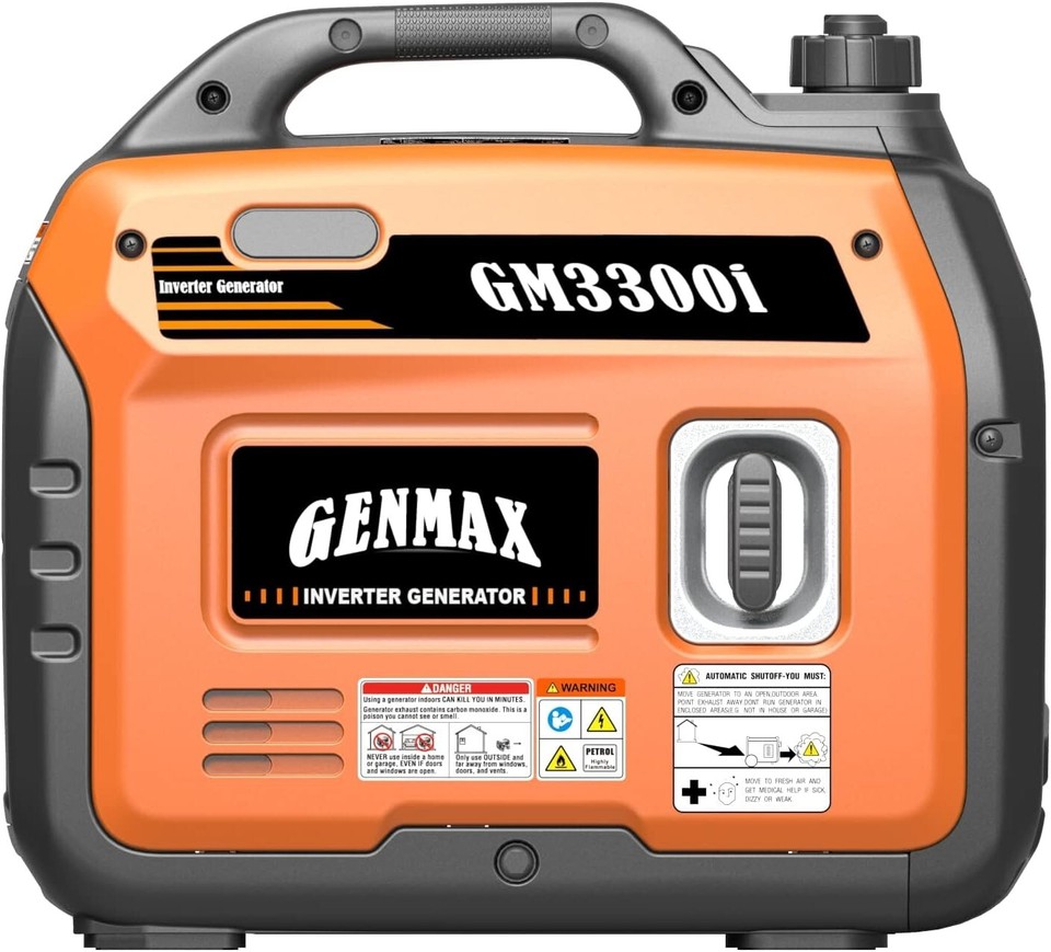 Portable Generator，3300W Ultra-Quiet Gas Engine, EPA Compliant, Eco ...