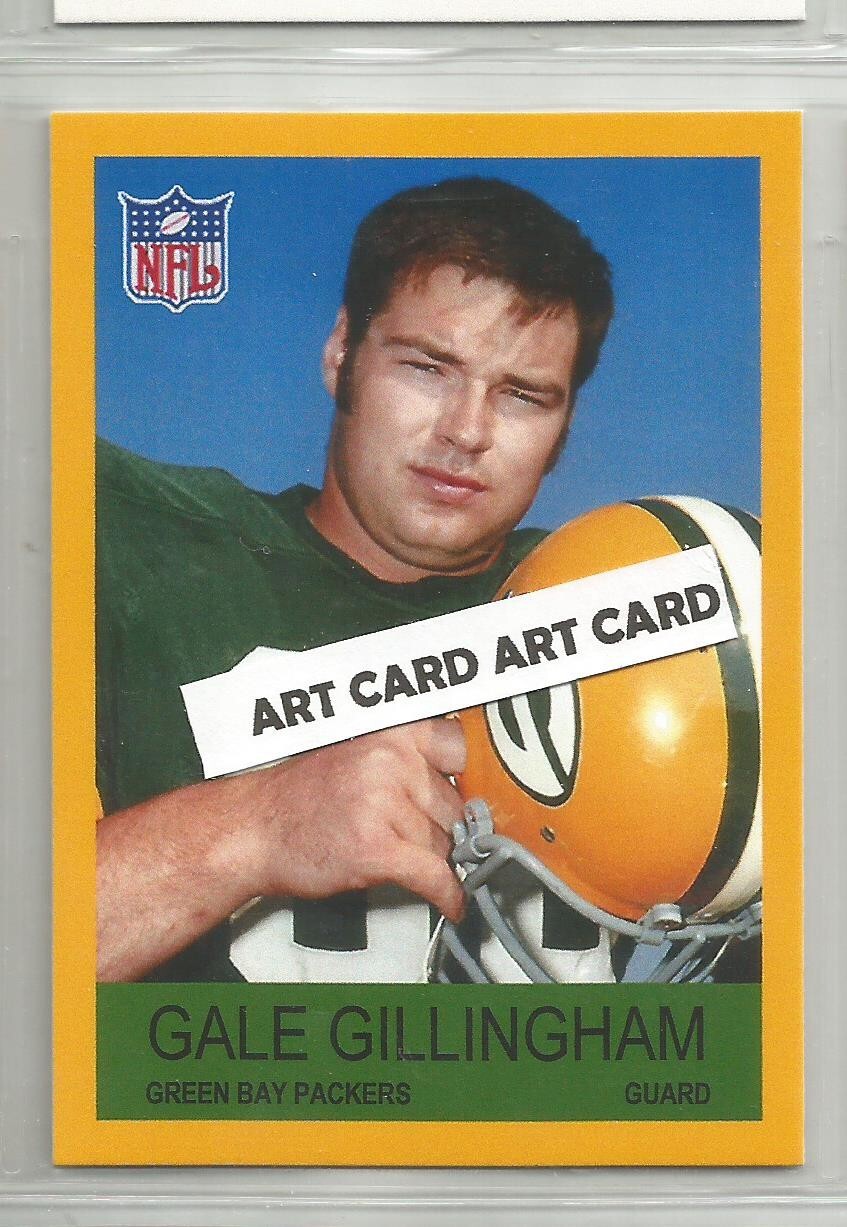 Gale Gillingham Green Bay Packers 2022 Football Art card | eBay
