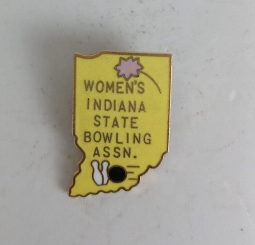 Vintage Women's Indiana State Bowling Assn. Lapel Hat Pin | eBay