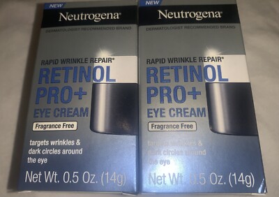 2 Boxes NEUTROGENA RETINOL PRO + EYE CREAM: FRAGRANCE FREE | eBay