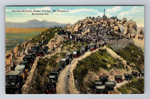 Riverside CA-California, Mt Rubidoux, Easter Sunday Services, Vintage ...