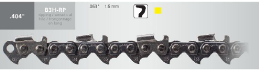 Ripping Chain .404 pitch .063 gauge 123 drive links, Carlton B3H-RP ...