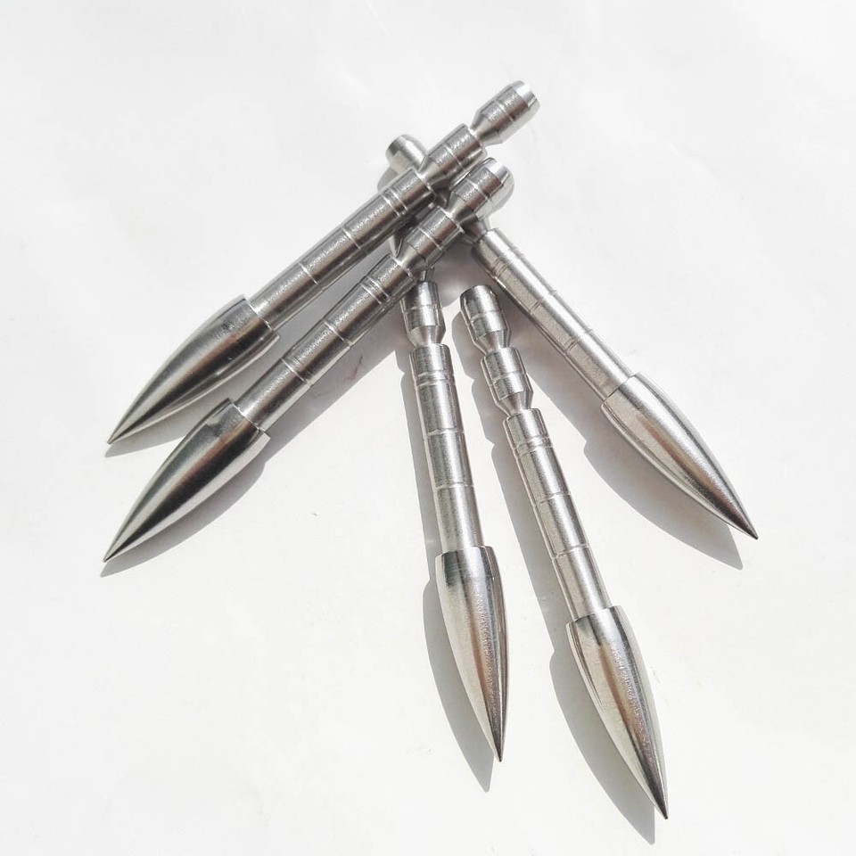 12X Archery Arrowheads Insert Tips 100-200gr Field Point 4.2mm Arrow ...
