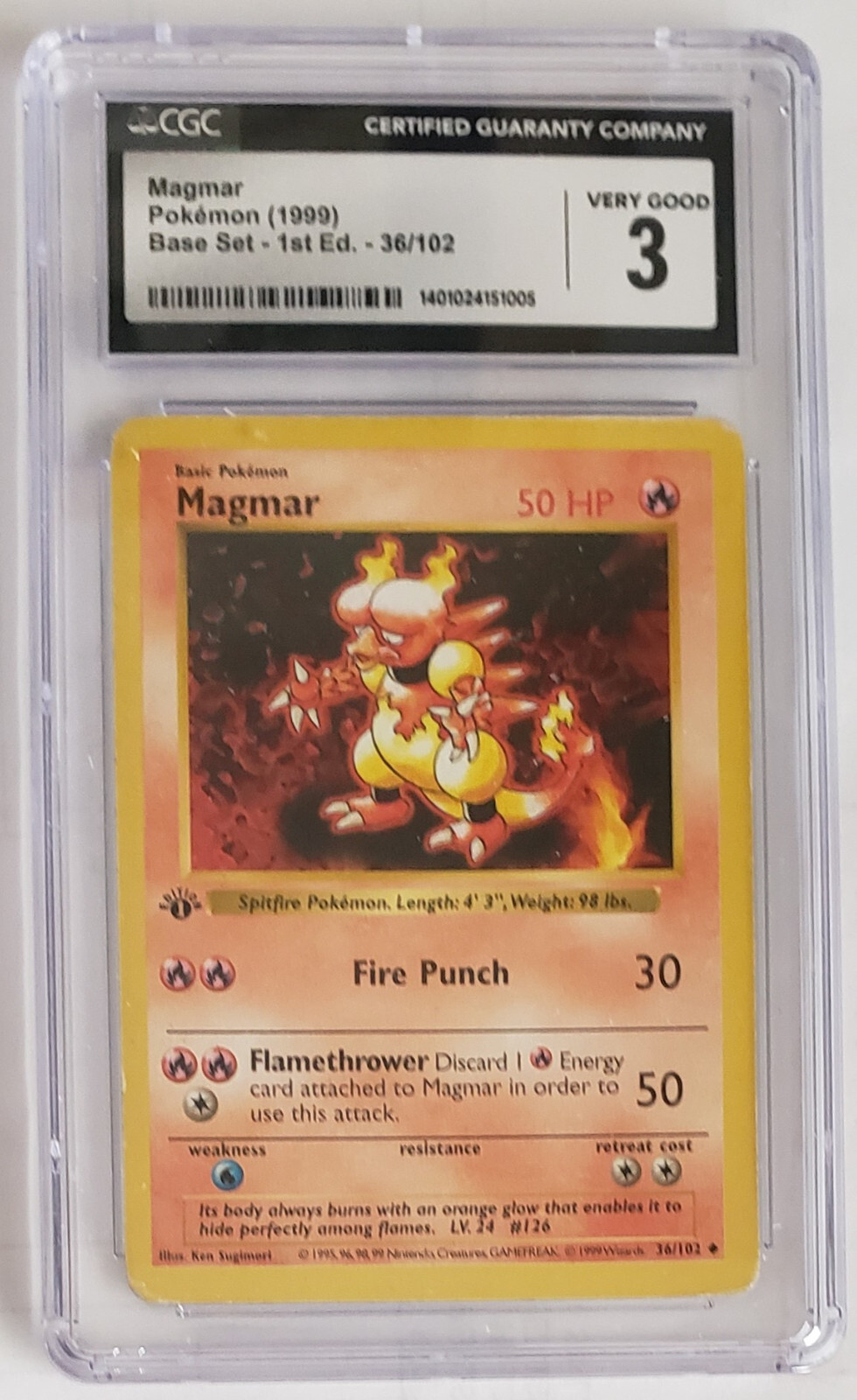 Magmar 036/102 Base Set (Shadowless) Regular for sale online | eBay