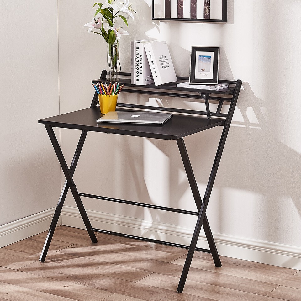 Folding Computer Desk Home Office PC Laptop Table Study Workstation ...