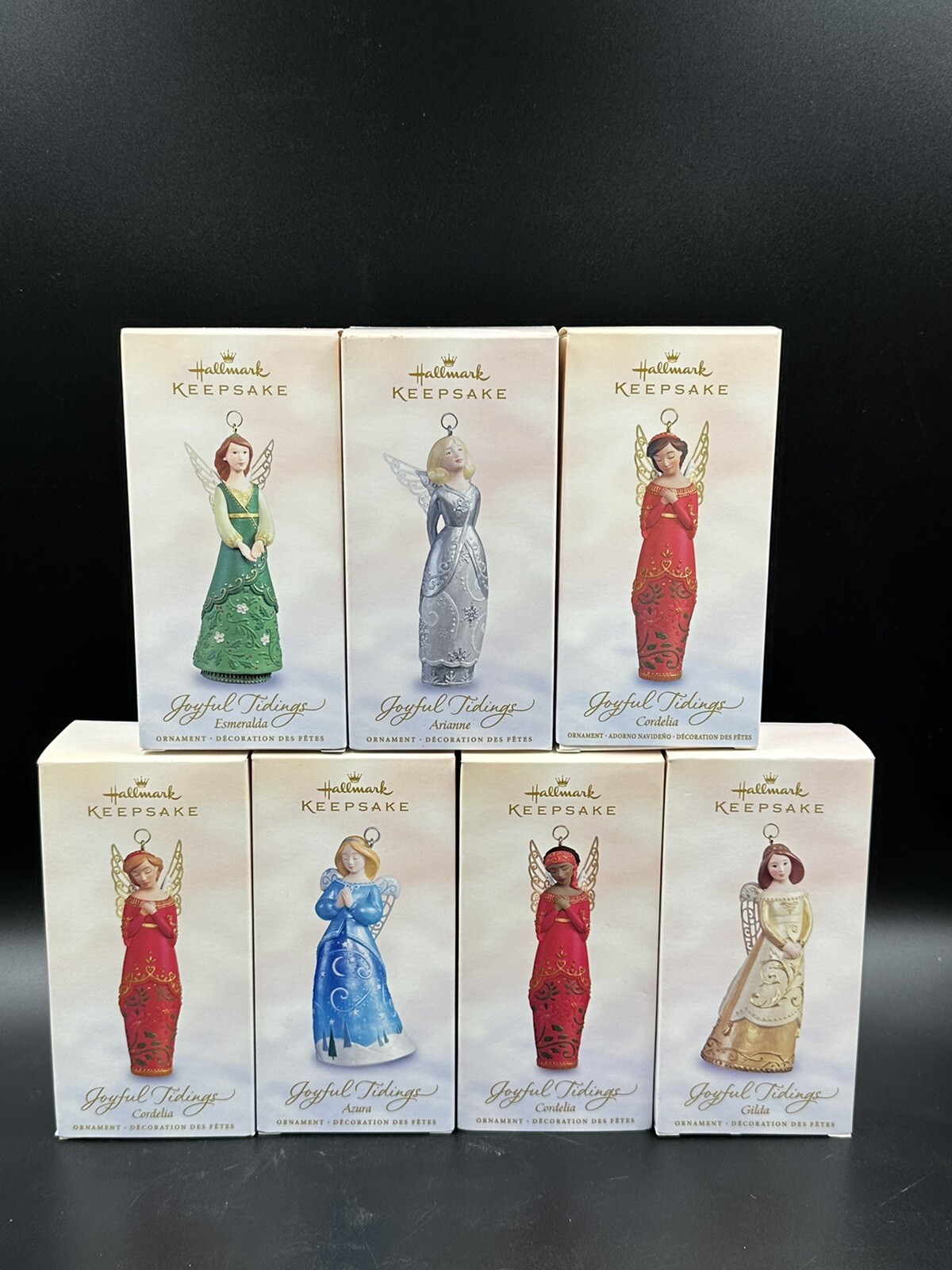 Hallmark Keepsake Joyful Tidings Ornaments Lot Of 6 NIB Azura, Cordelia ...