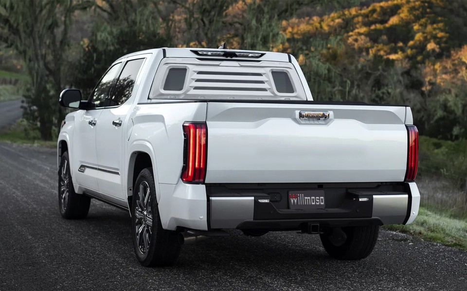 Rear Window Louver Accessories DIY For Toyota Tundra 2020 2021 2022 ...