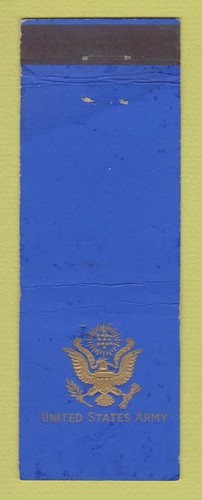 Matchbook Cover - United States Army BLUE WEAR | eBay