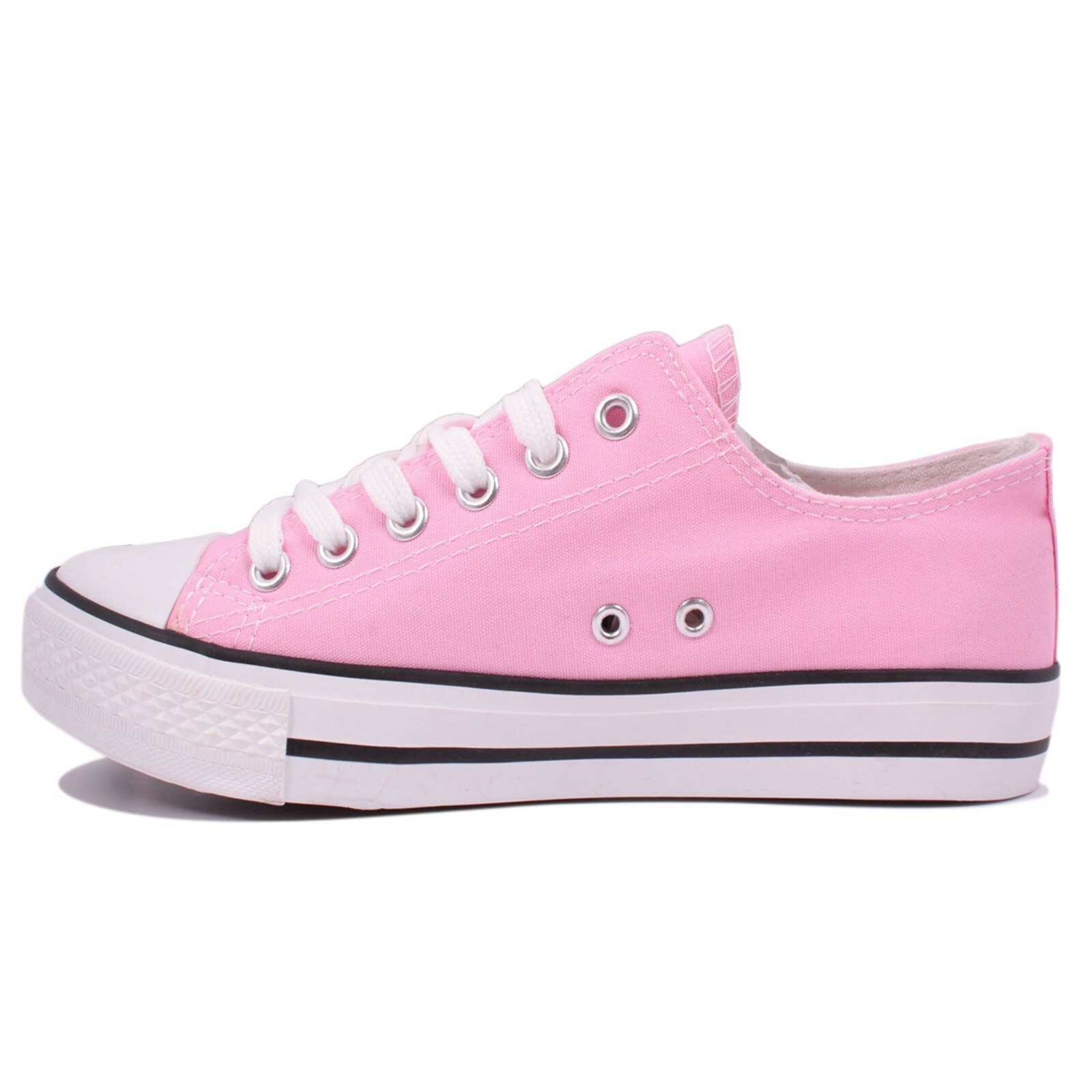 Womens Ladies Trainers Sneakers Lace Up Comfy Running Walking Gym ...