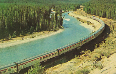 Postcard CP Rail Train Streamliner 'The Canadian' Rockies | eBay