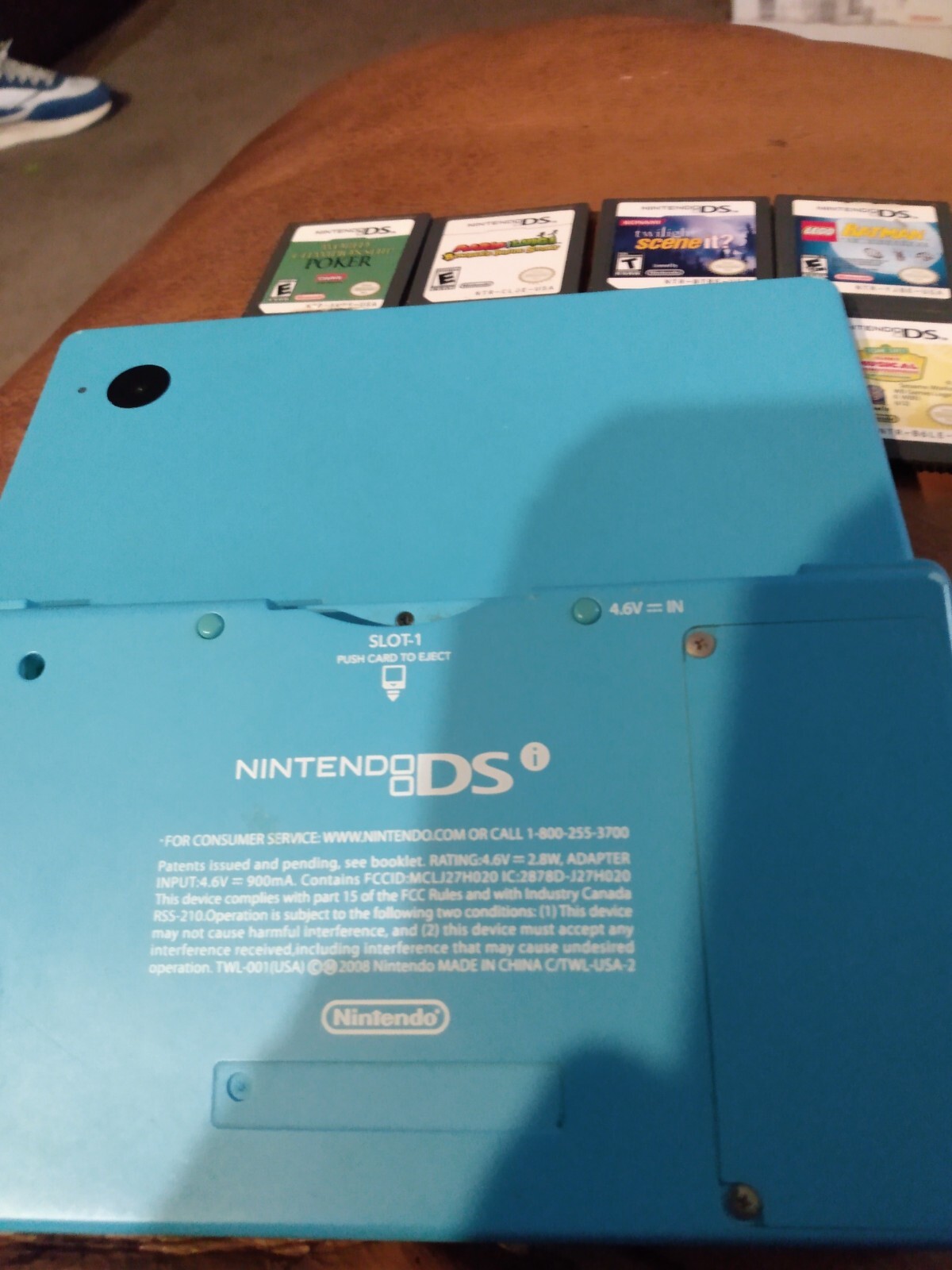 Nintendo DSi Light Blue Handheld Console Game System 11 Games, Stylus ...