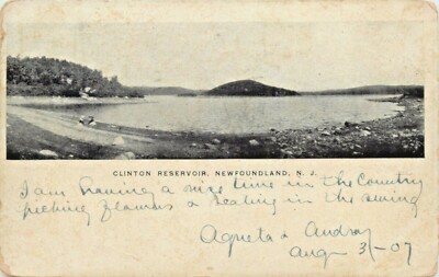 A View Of The Clinton Reservoir, Newfoundland, New Jersey NJ 1907 | eBay