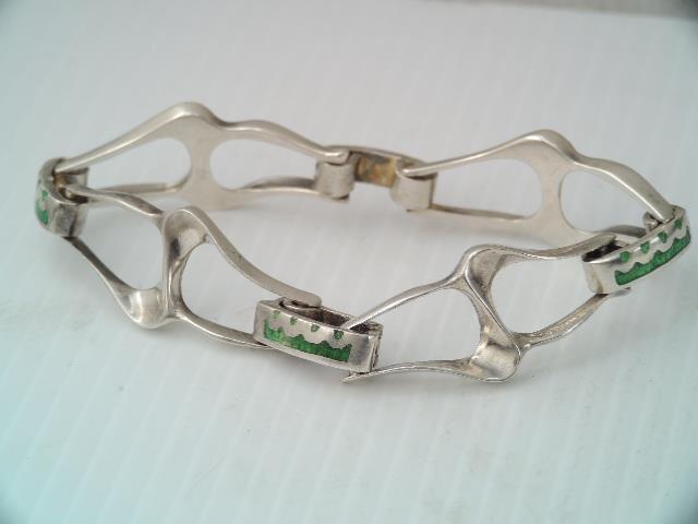 UNIQUE MID CENTURY MODERN ITALIAN STERLING SILVER & E… - Gem