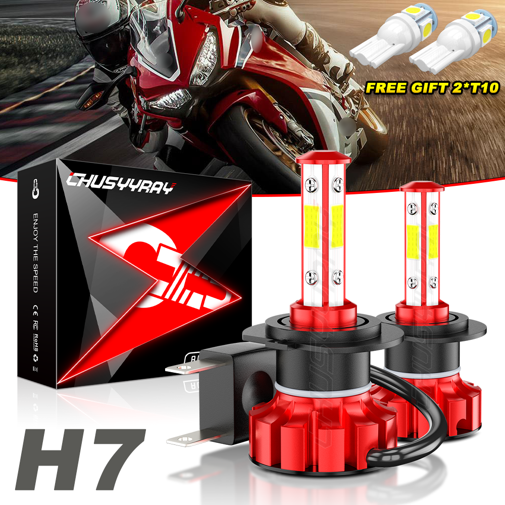 For Kawasaki Z750S Z800 Z900 Z1000 Motorcycle LED Headlight Kit H7 ...