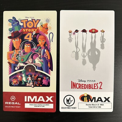 Disney / Pixar’s TOY STORY 4 & INCREDIBLES 2 IMAX Movie Ticket Poster 2 ...