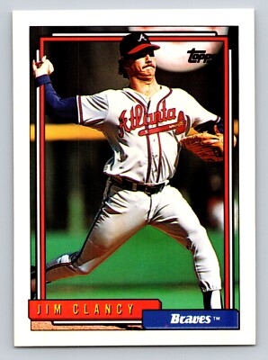 Jim Clancy 1992 Topps Gold Winners #279 Atlanta Braves | eBay