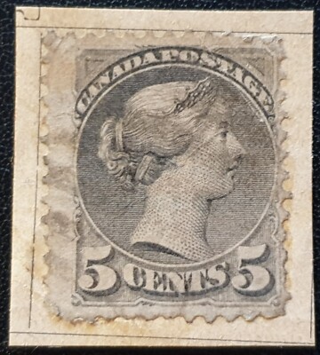 Canada - Victoria 1870 SG106 5c. grey used stamp on paper #S164# | eBay UK