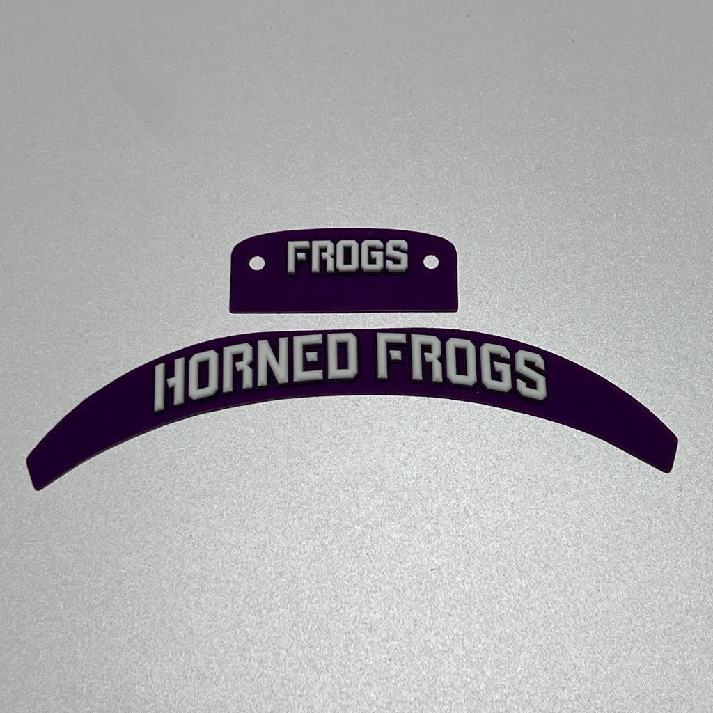 TCU Horned Frogs Purple/White Mini Helmet 3D Bumper Set | eBay