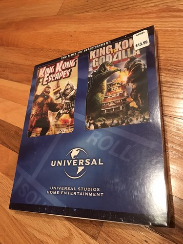 GODZILLA VS KING KONG & KING KONG ESCAPES UNIVERSAL DVD SET NEW SEALED ...