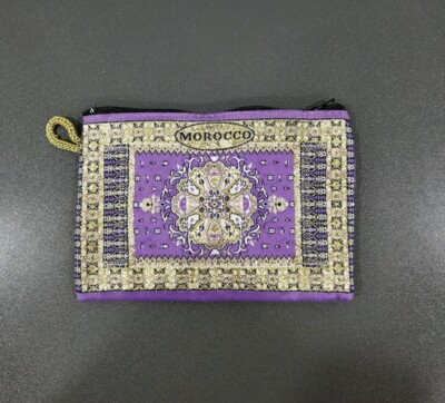 Morocco Coin Purse Ethnic woven Carpet Design arabic Bag Bohemian ...
