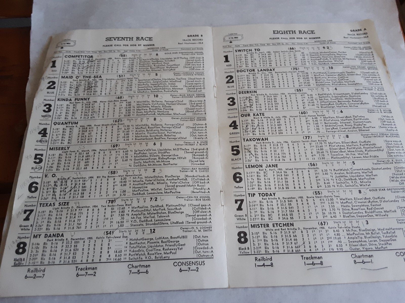 Biscayne Greyhound Racing Program Handbook Miami FL Vintage March 1958 ...