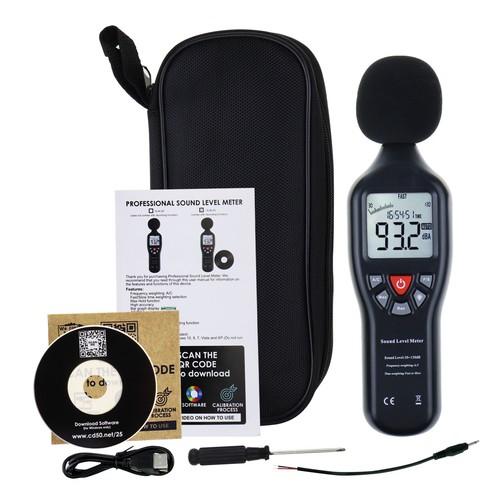 9.65" Speciality Sound Level Decibel Noise Meter Measurement 30~130dB ...